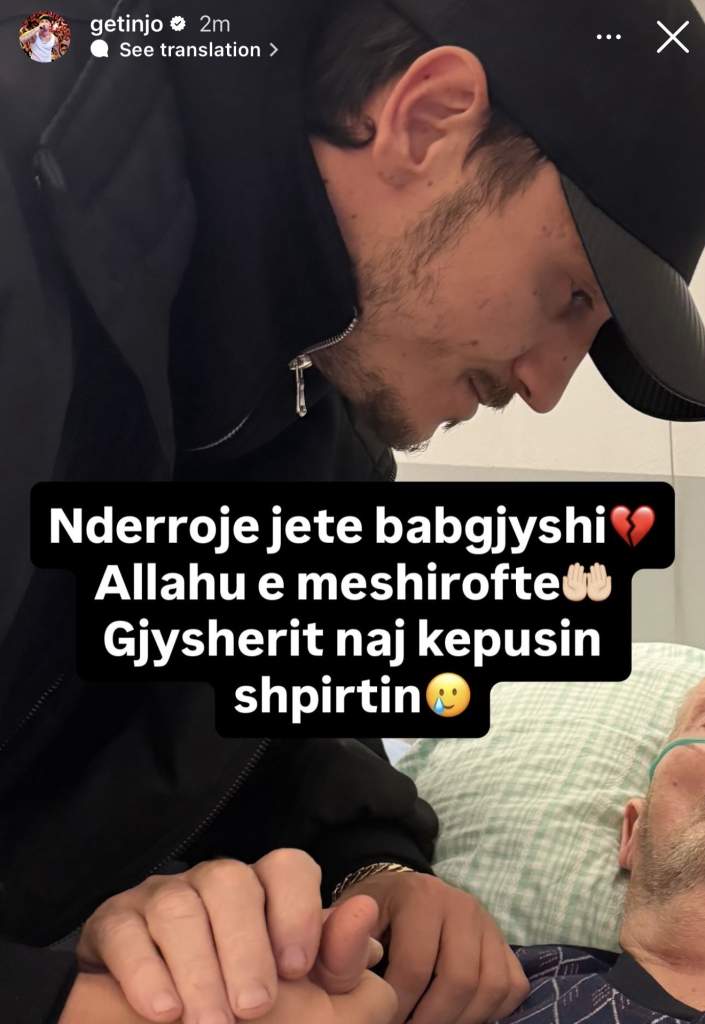 “Ndërroi jetë babgjyshi”/ Mozzik dhe Getinjo ndajnë lajmin e trishtë, ndahet nga jeta personi i ...